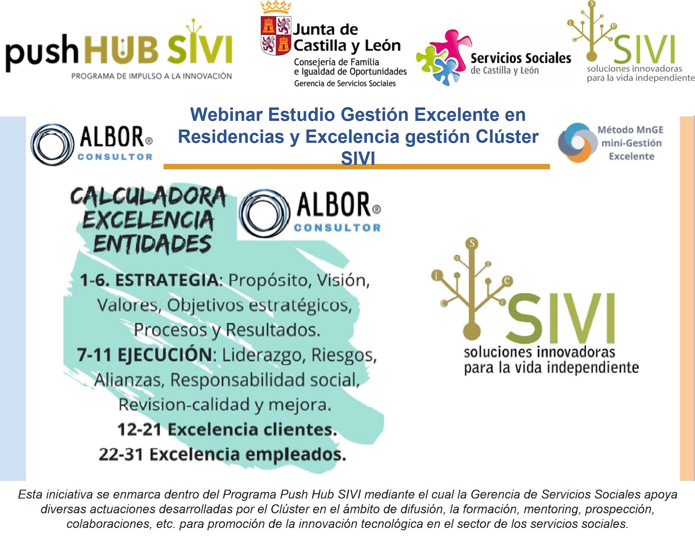 Webinar sobre excelencia en gestión de residencias - ClusterSivi
